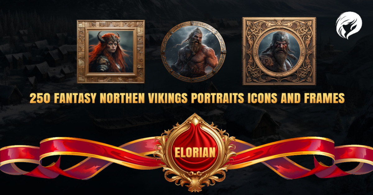 RPG Fantasy Portraits - Northern Vikings - Elorian Word | 2D Icons | Unity Asset Store