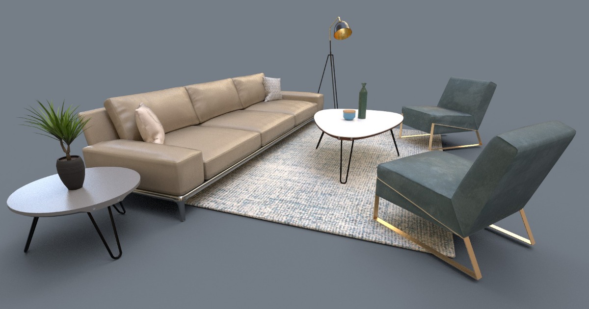Living Room Furniture | 3D 인테리어 | Unity Asset Store