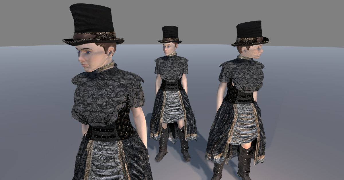 UMA Steampunk Lady | 3D Characters | Unity Asset Store