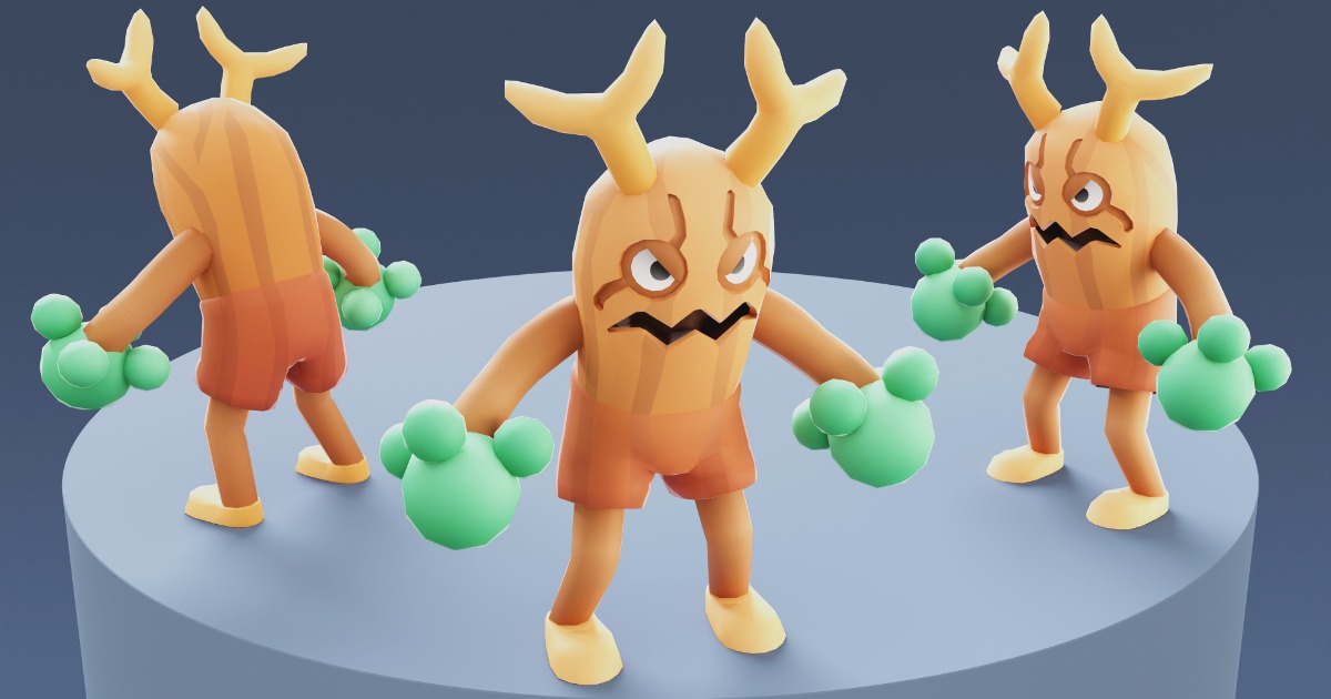 Cartoon Characters - Big Stumpy Warrior | 3D Creatures | Unity Asset Store