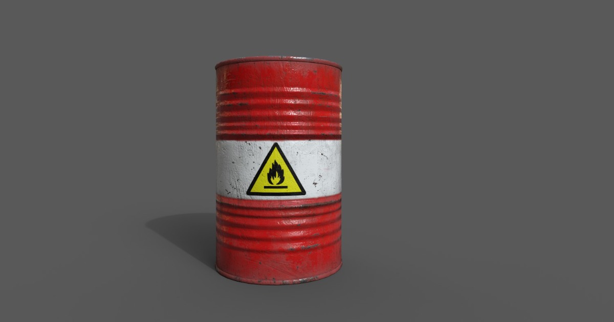Barrel flammable | 3D Industrial | Unity Asset Store