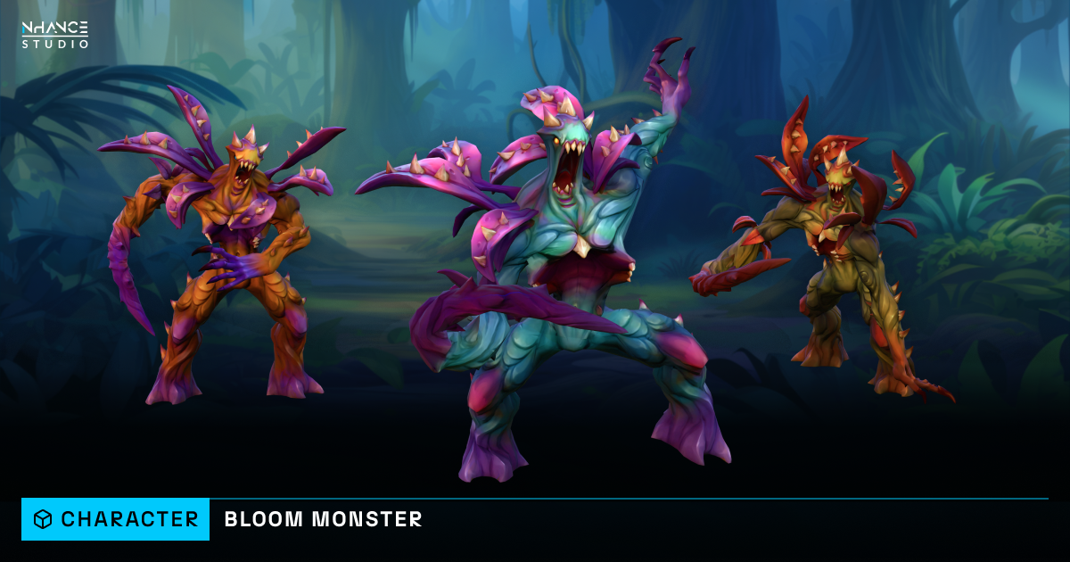 Stylized Fantasy Bloom Monster | 3D Characters | Unity Asset Store