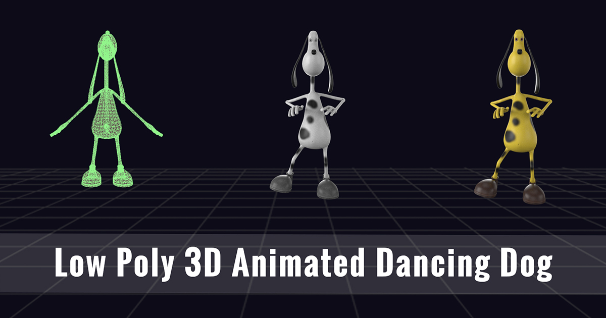 Low Poly 3D Animated Dancing Dog | 3D Characters | Unity Asset Store