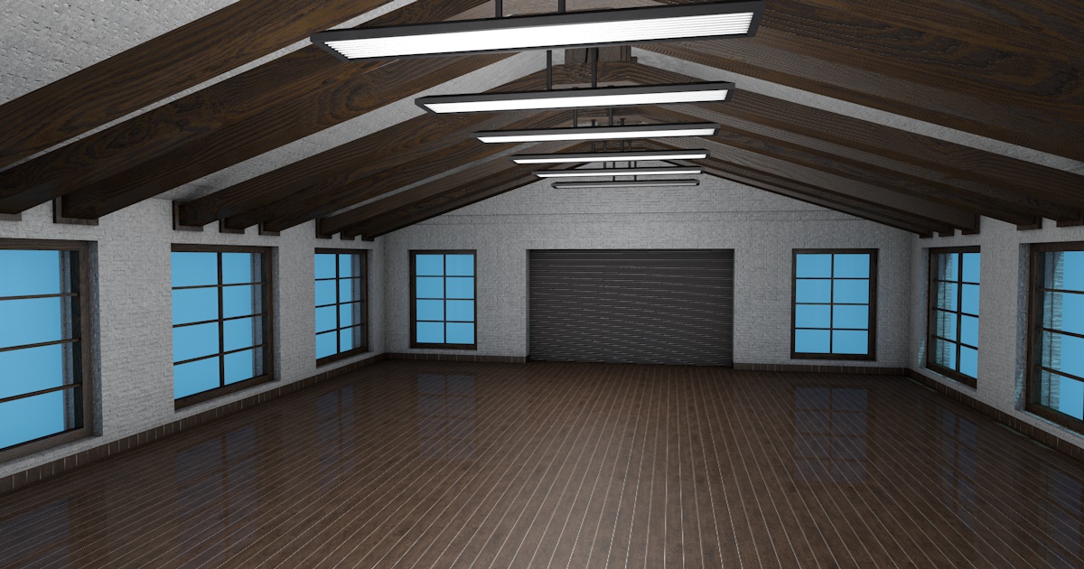Pack of two Low pbr poly game ready garages warehouse | 3D Environments ...