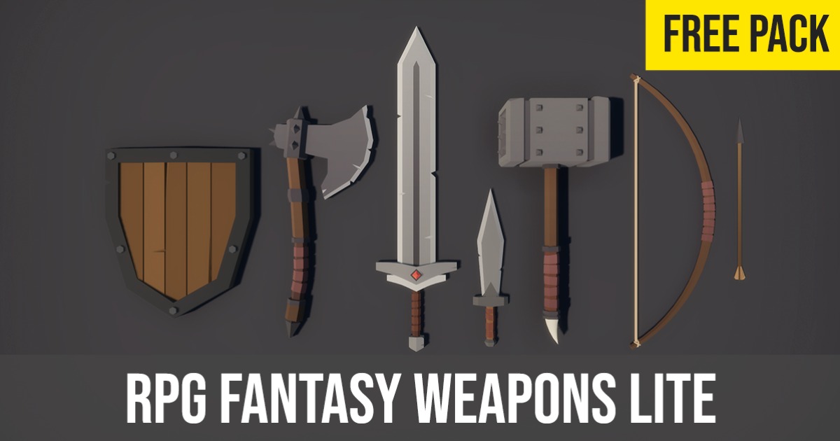 Low Poly RPG Fantasy Weapons Lite | 3D Weapons | Unity Asset Store