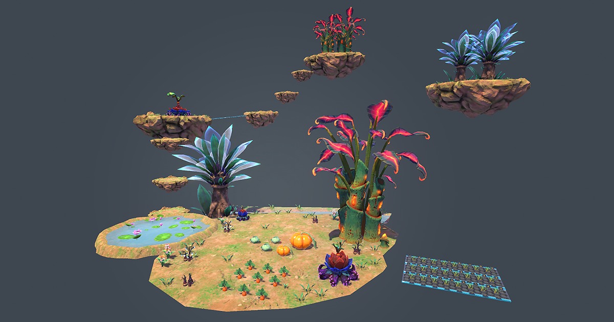 Fantasy Plants Bundle | 3D Vegetation | Unity Asset Store