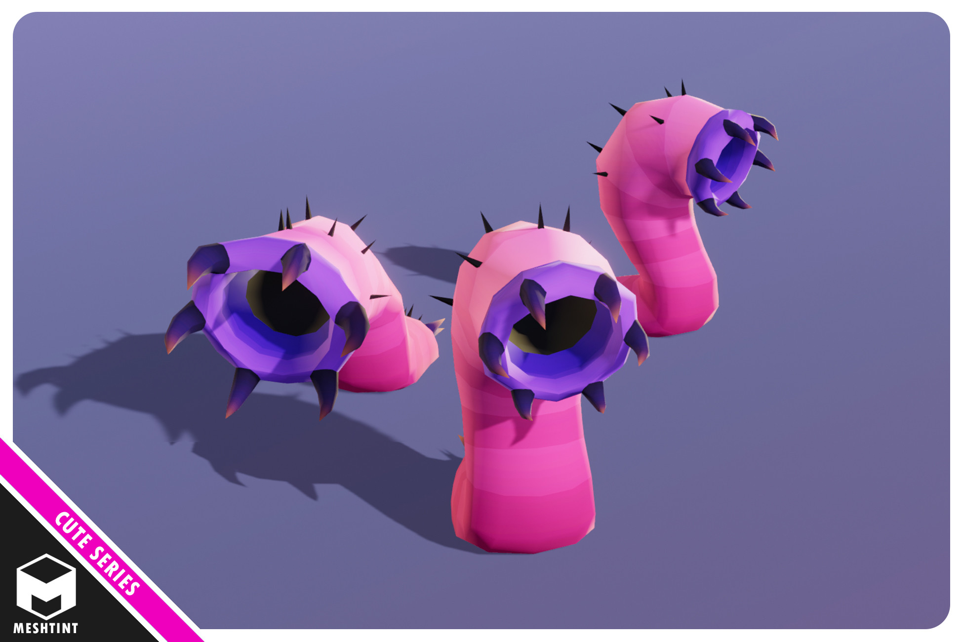 Worm Cute Series | 3D クリーチャー | Unity Asset Store