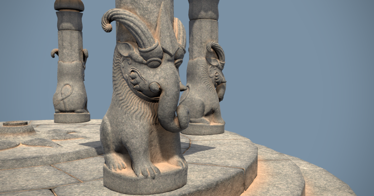 Stone Pillar Design 01 | 3D Historic | Unity Asset Store