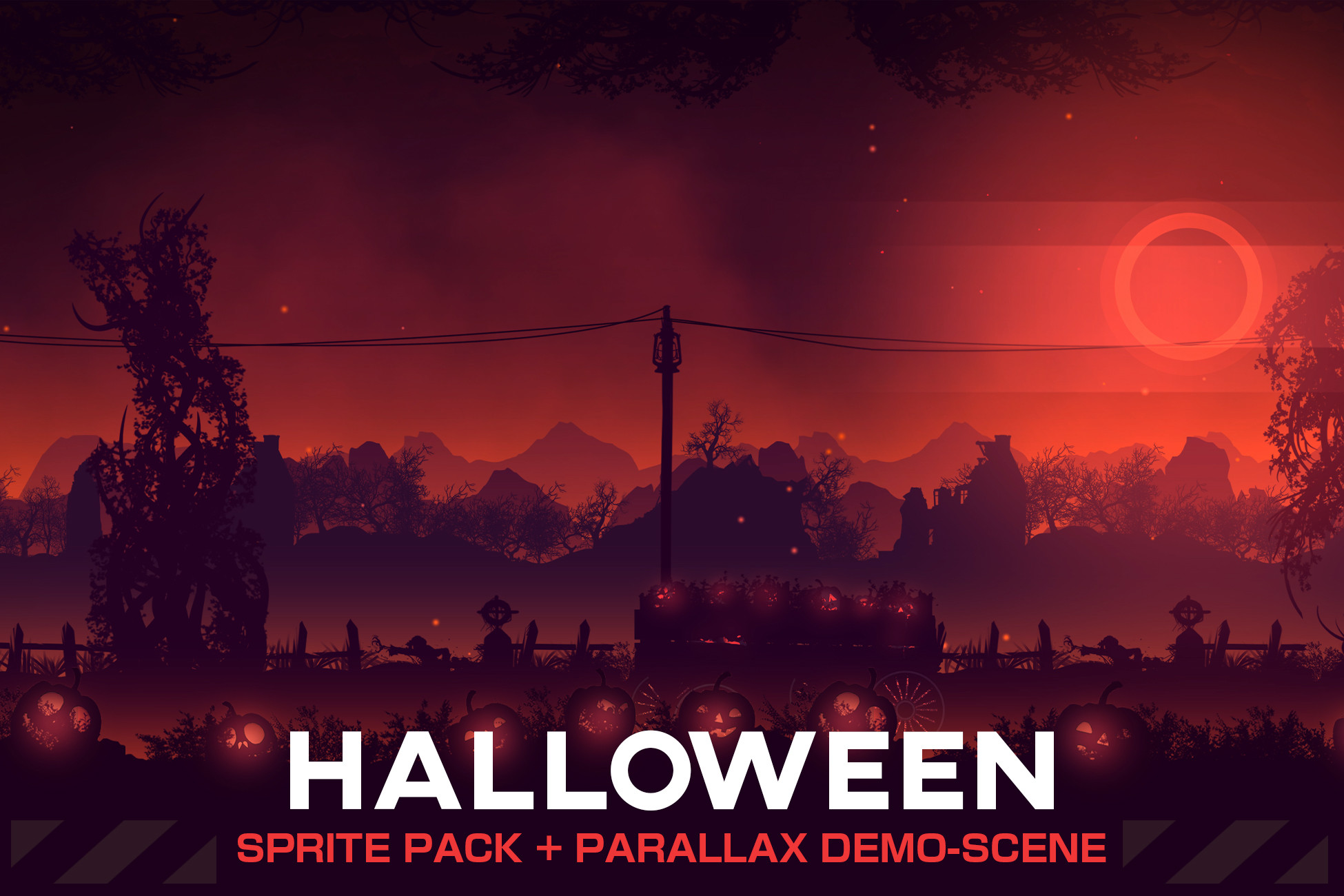 Halloween Landscape | 2D Environments | Unity Asset Store