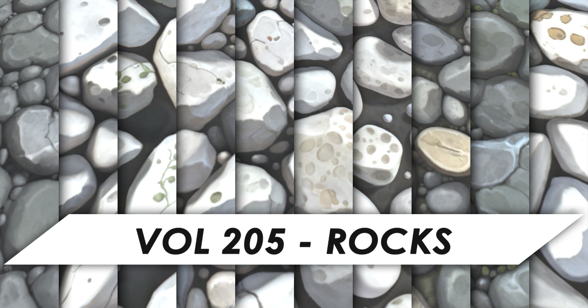 Stylized Textures - Vol 205 - Rocks | 2D Textures & Materials | Unity ...