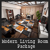 Modern Living Room / 36+ Assets