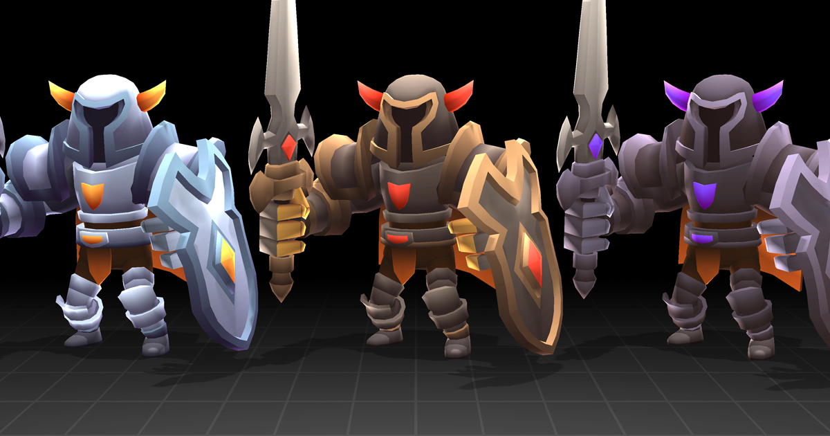 Poly HP - DawnKnight | 캐릭터 | Unity Asset Store