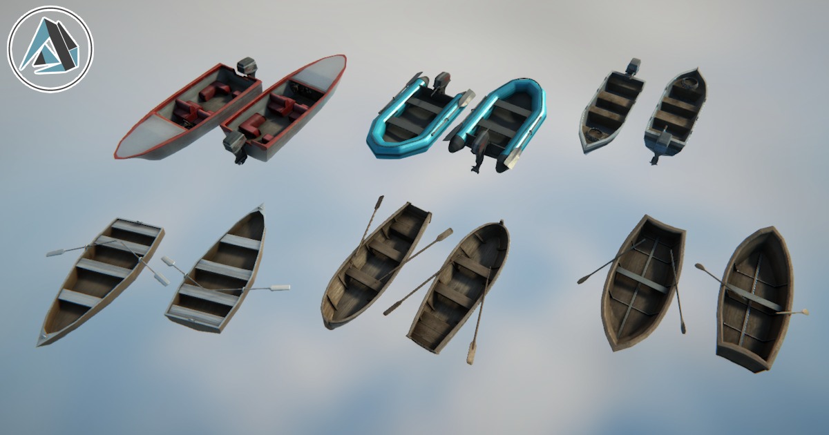 Realistic General Small Boats Asset Package | 3D Vehicles | Unity Asset ...