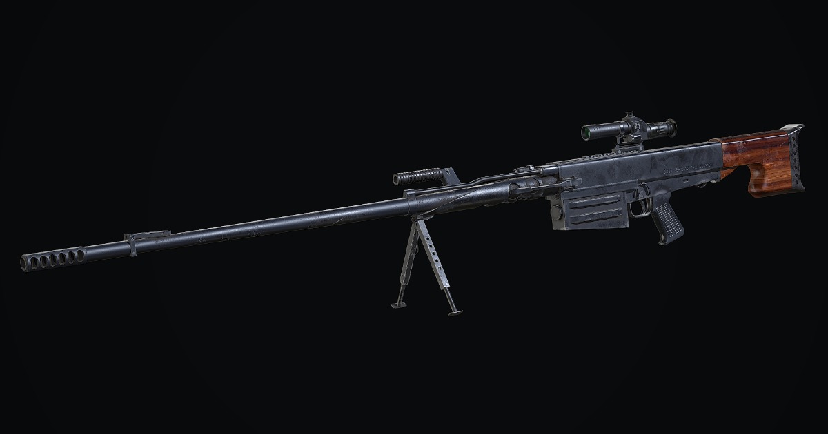 OSV 96 sniper rifle with PKS-10 telescopic sight | 3D Guns | Unity ...