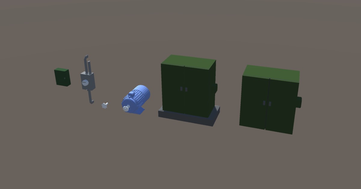 Industrial Equipment - Electric Motor | 3D Industrial | Unity Asset Store