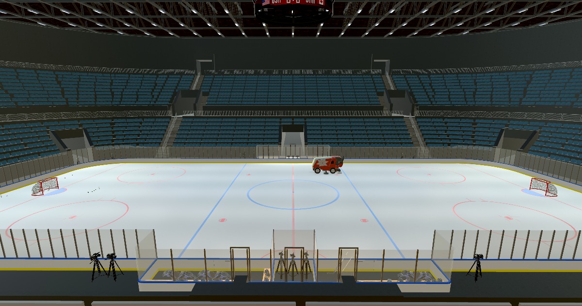 Hockey arena - sport pavilion | 3D Environments | Unity Asset Store