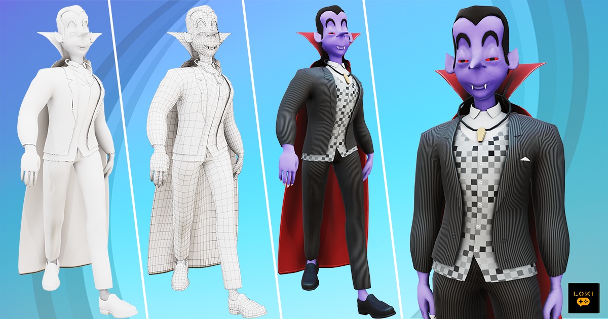 3D Stylized Vampire Character | 3D Humanoids | Unity Asset Store