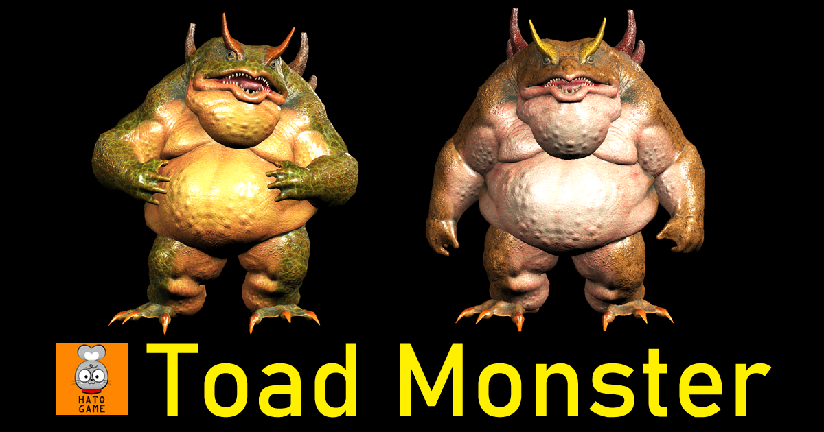 Monster: Toad boss | 3D 동물 | Unity Asset Store