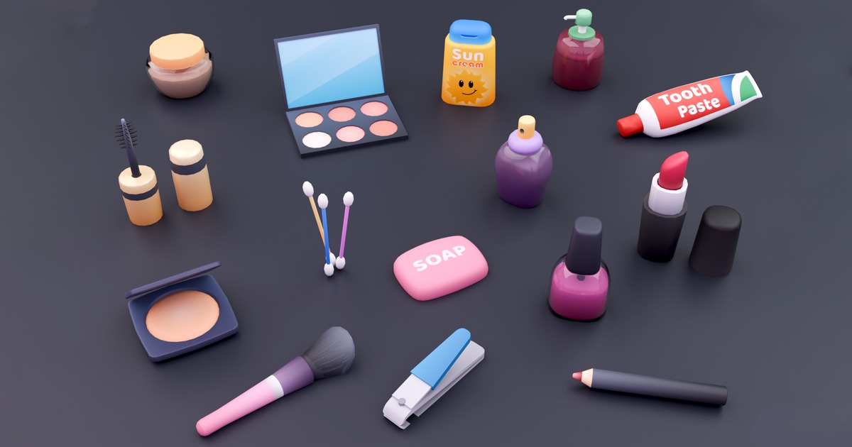 Objects Pack | Personal Care | 3D 소품 | Unity Asset Store