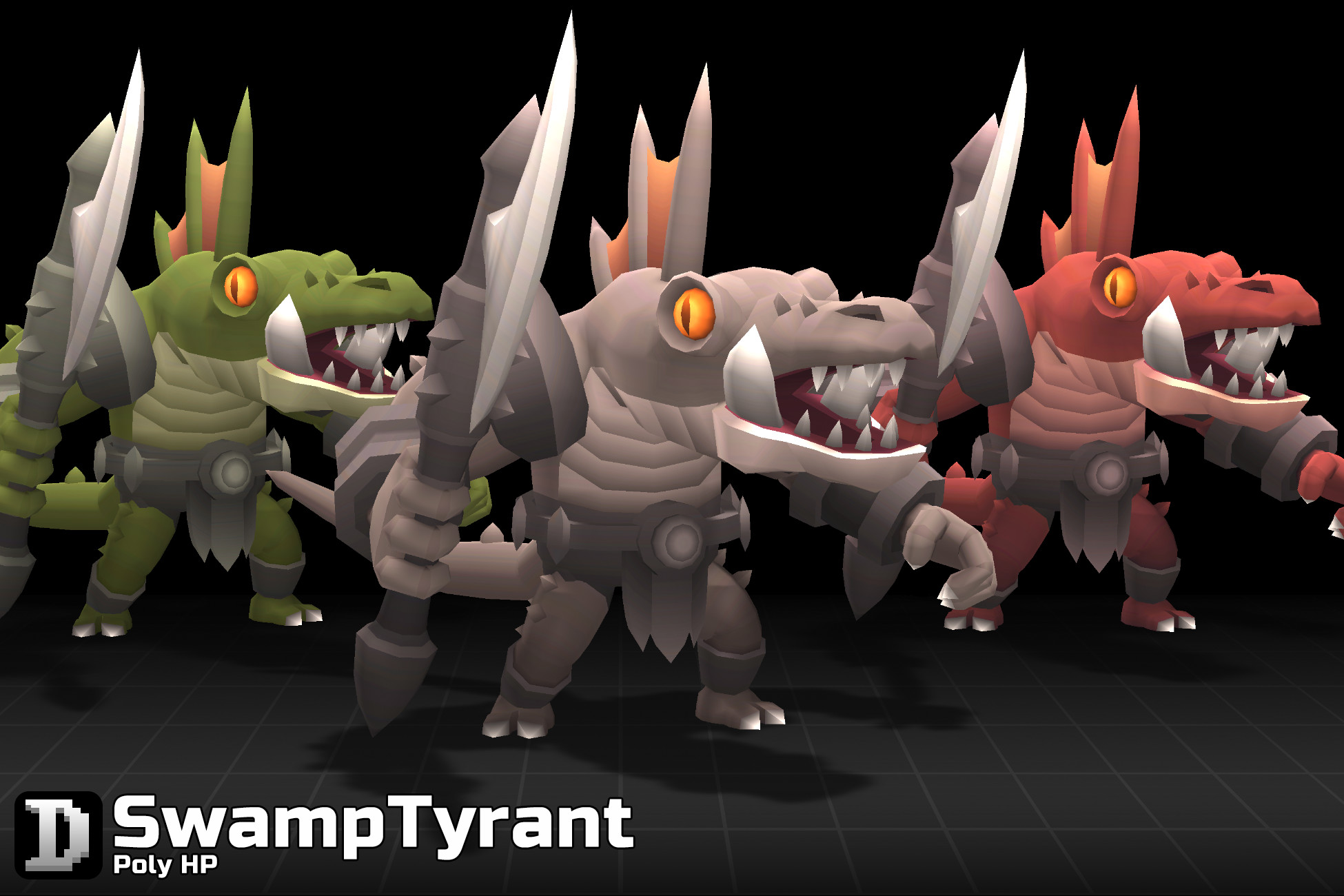 Poly HP - SwampTyrant | 3D Creatures | Unity Asset Store