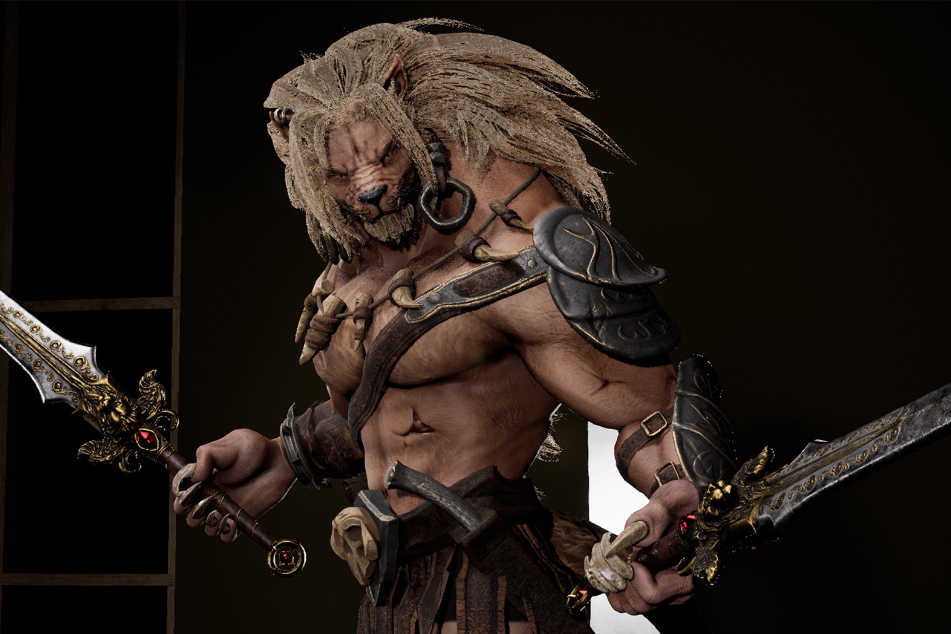 Lion Gladiator | 3D Humanoids | Unity Asset Store
