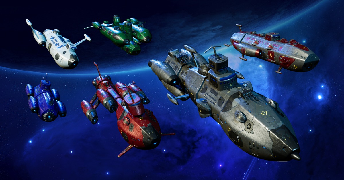 Sci-Fi Modular Capital Spaceship Galactic Okamoto | 3D Space | Unity ...