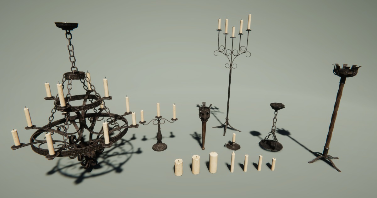 Medieval Light PACK HDRP | 3D Interior | Unity Asset Store