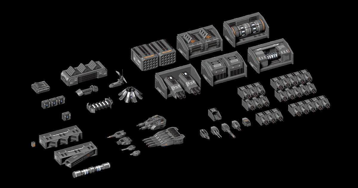 Modular Spaceship Weapons | 3D Space | Unity Asset Store