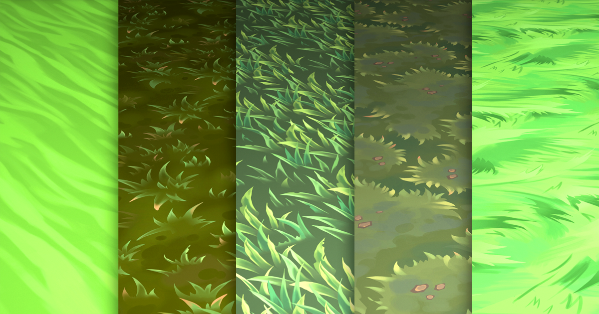Grass Vol.96 - Stylized Game Textures | 2D Floors | Unity Asset Store