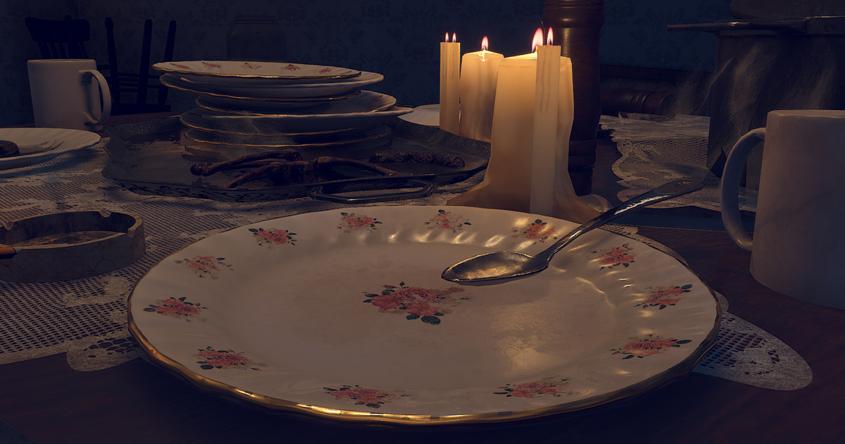 Horror Dining Room - HDRP | 3D Urban | Unity Asset Store