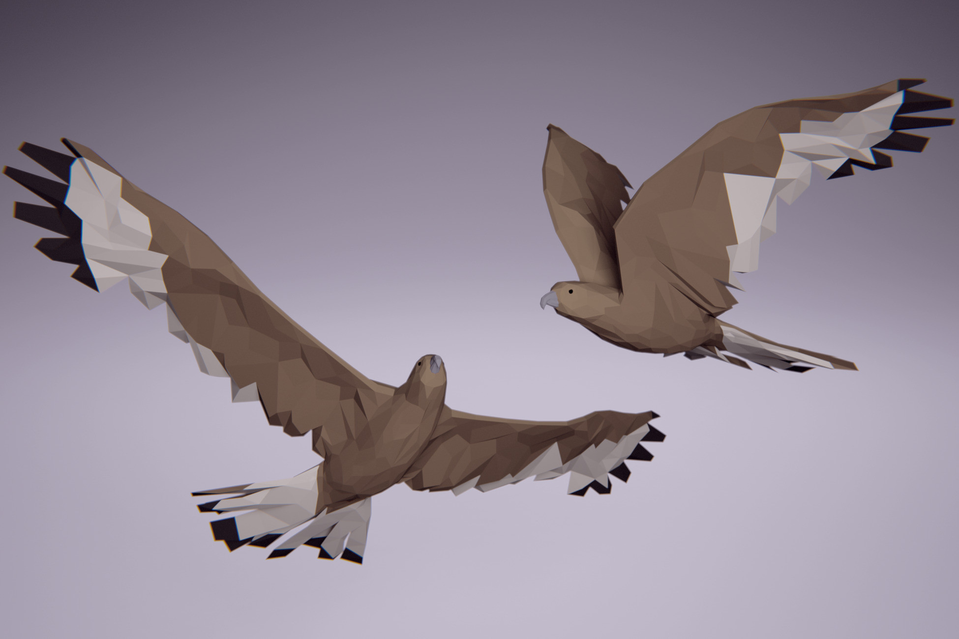 Low Poly Bird: Golden Eagle | 角色 | Unity Asset Store