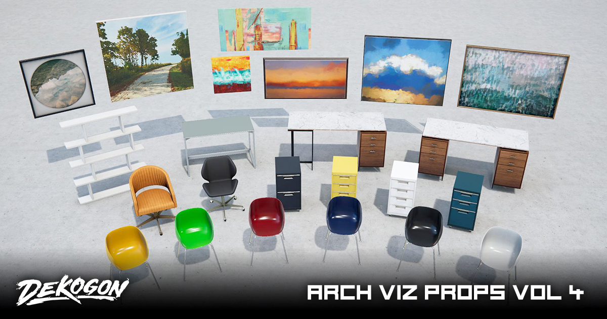 Arch Viz Props - VOL.4 | 3D Props | Unity Asset Store