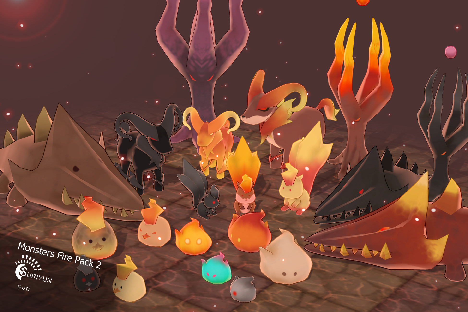 Monsters Fire Pack 2 | 3D Creatures | Unity Asset Store