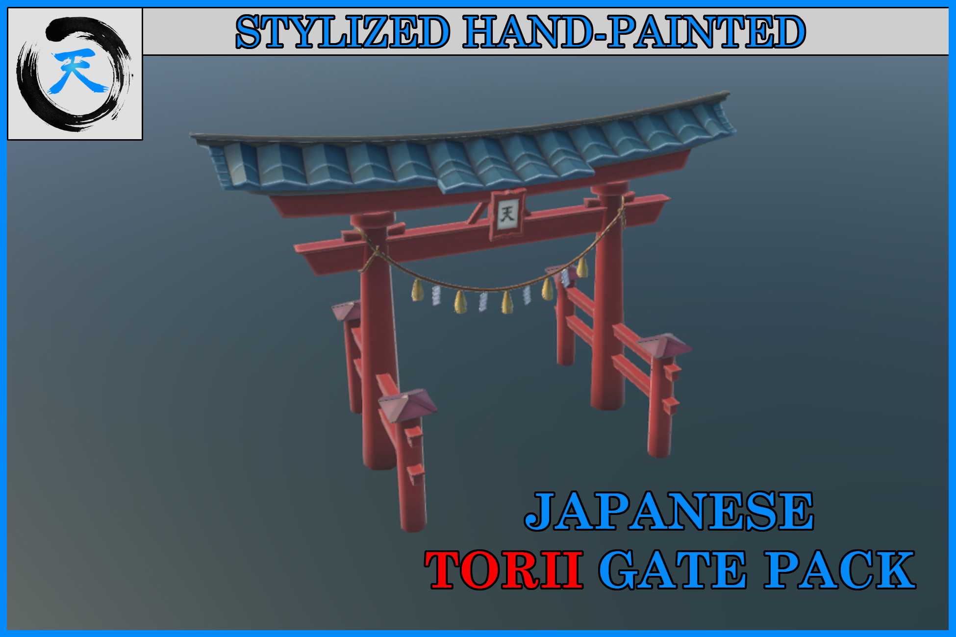 Stylized Hand Painted Japanese Torii Pack | 3D Historic | Unity Asset Store