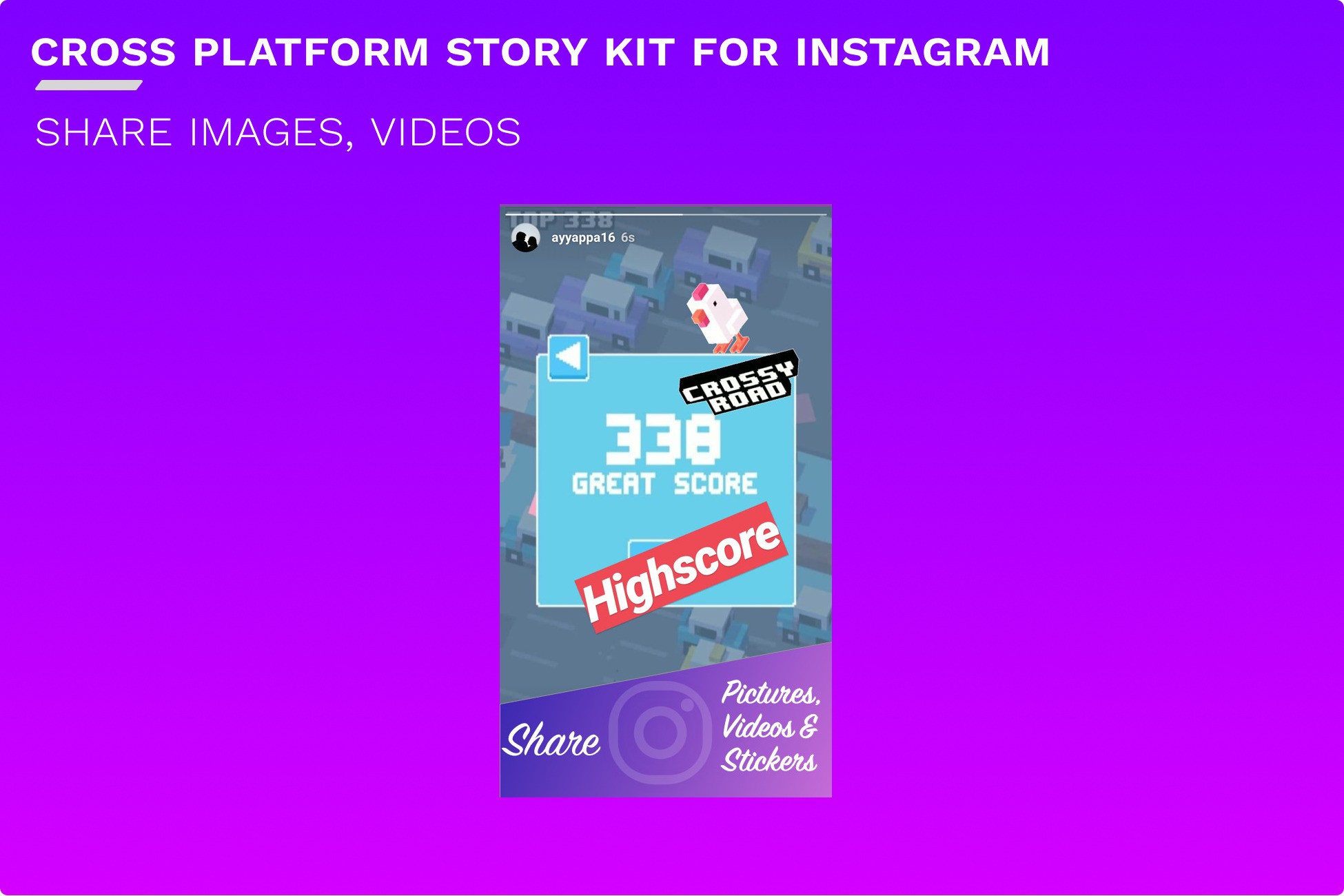 Cross Platform Story Kit for Instagram | Integration | Unity Asset Store