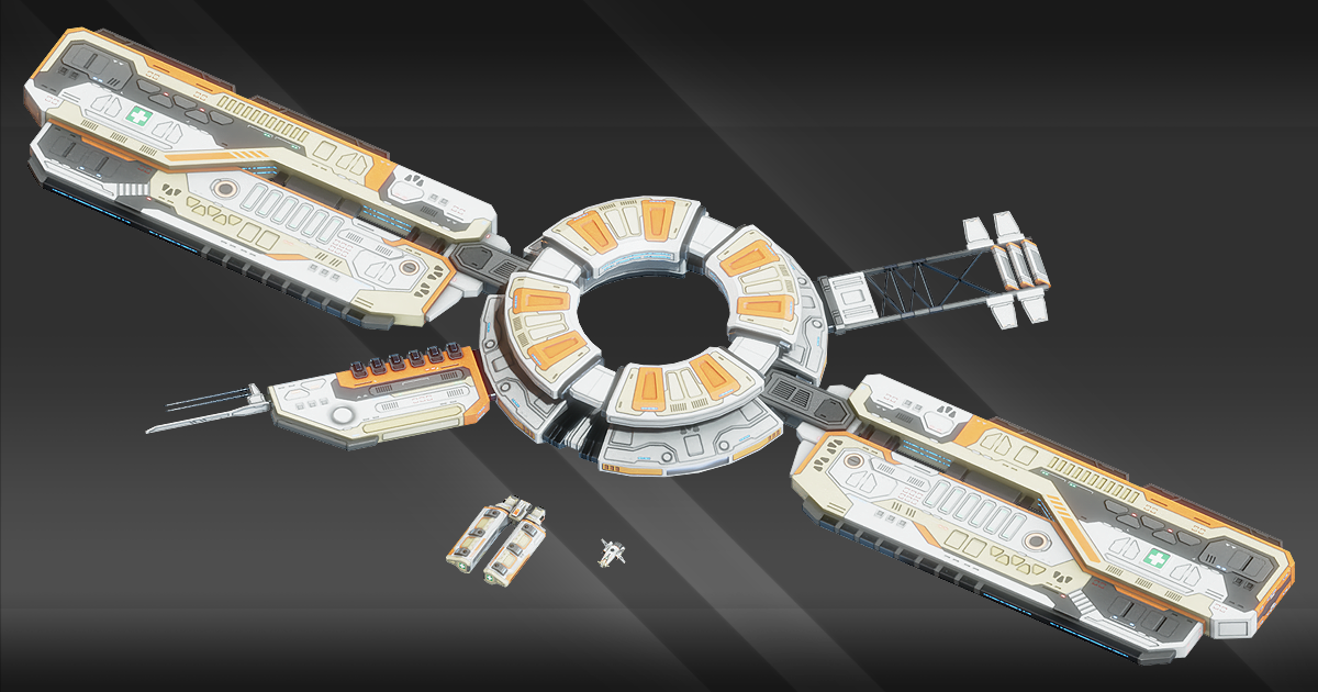 Scifi Emergency Spaceship Collection | 3D Space | Unity Asset Store