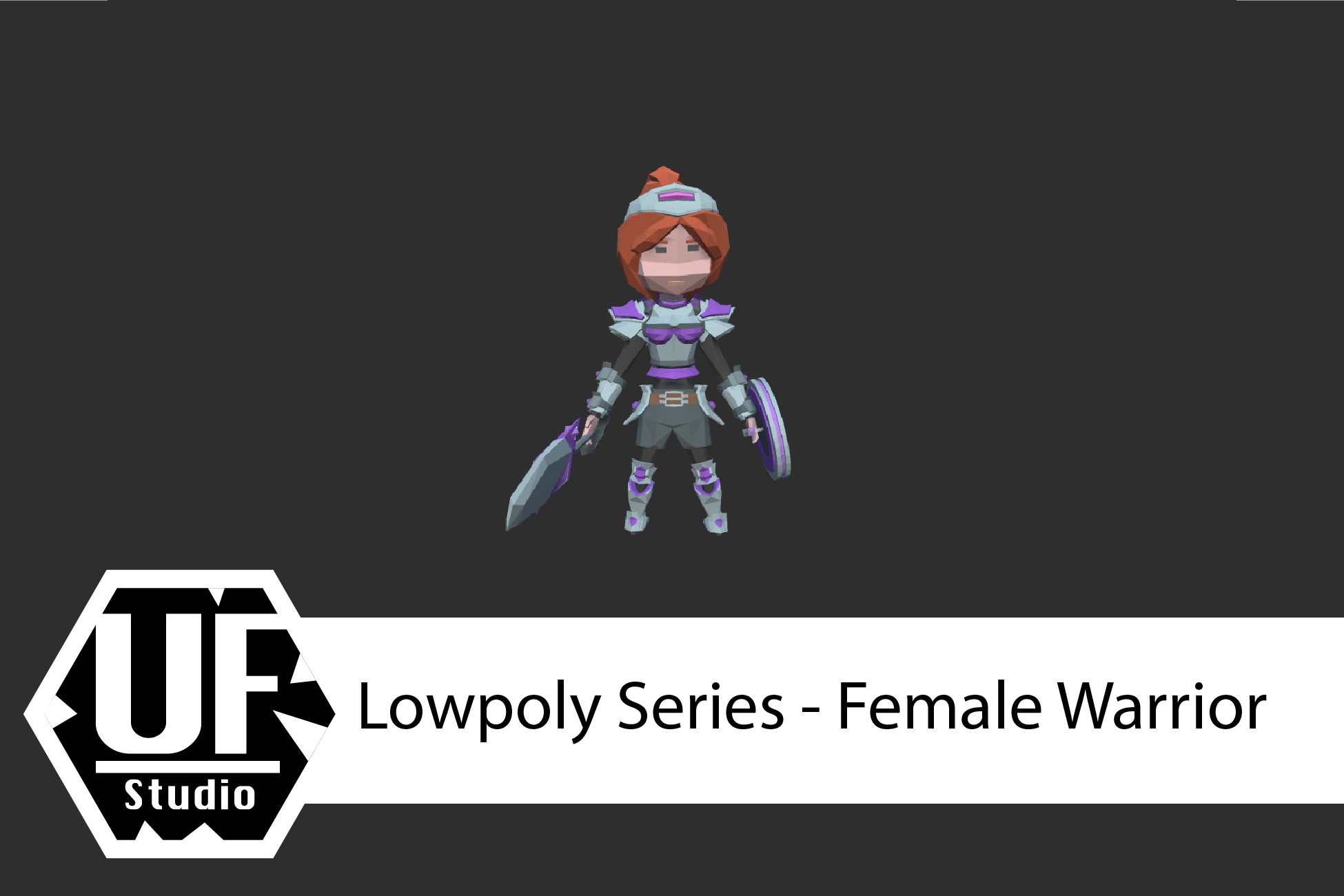 Lowpoly Series - Female Warrior | 3D Characters | Unity Asset Store