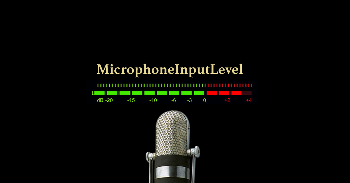 MicrophoneInputLevel | Audio | Unity Asset Store