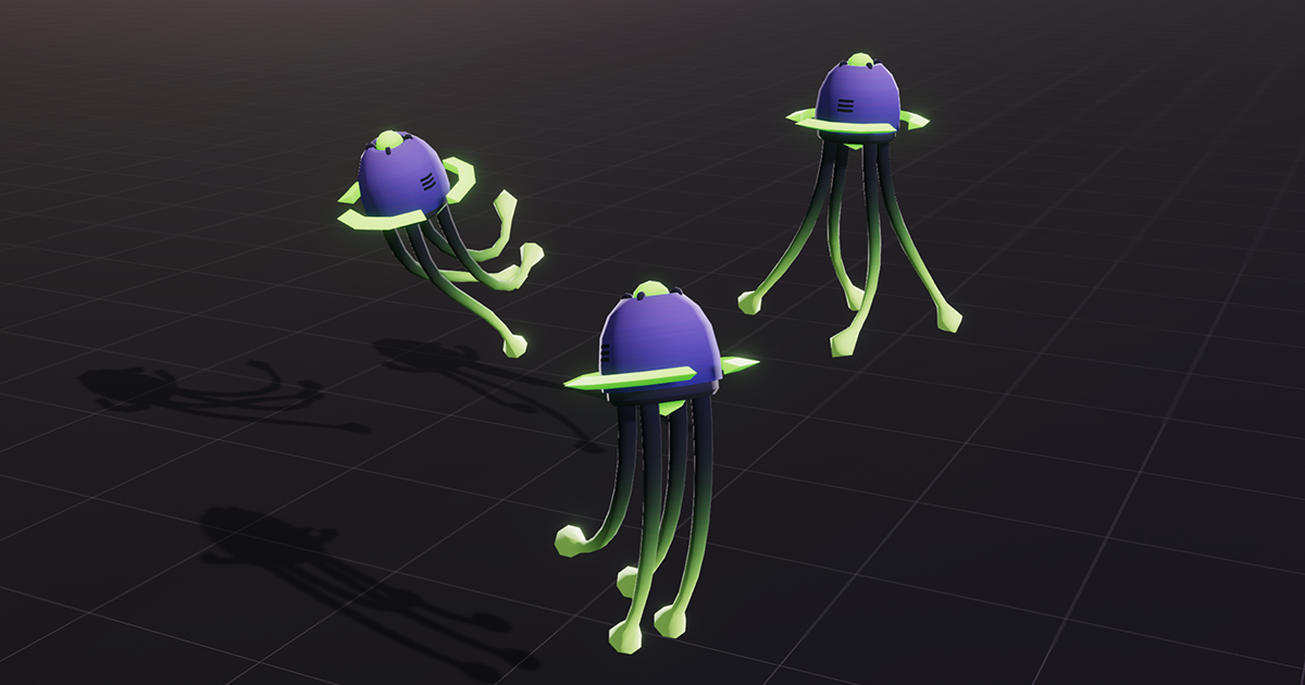 Jellyfish Robot Cute Series | 3D Robots | Unity Asset Store