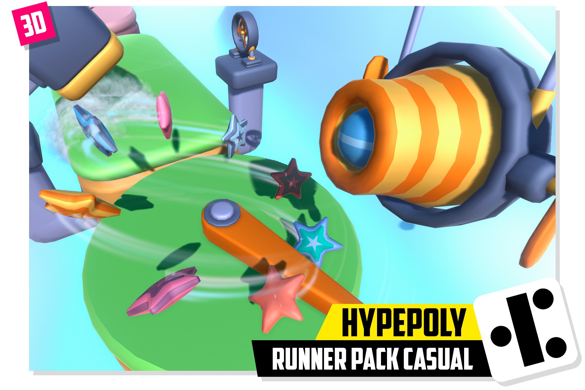 Hypepoly Runner Pack Casual 3d Environments Unity Asset Store