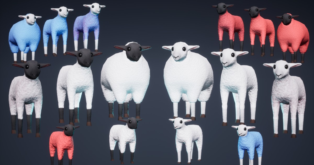 SI - Animated Sheep and Lamb | Characters | Unity Asset Store
