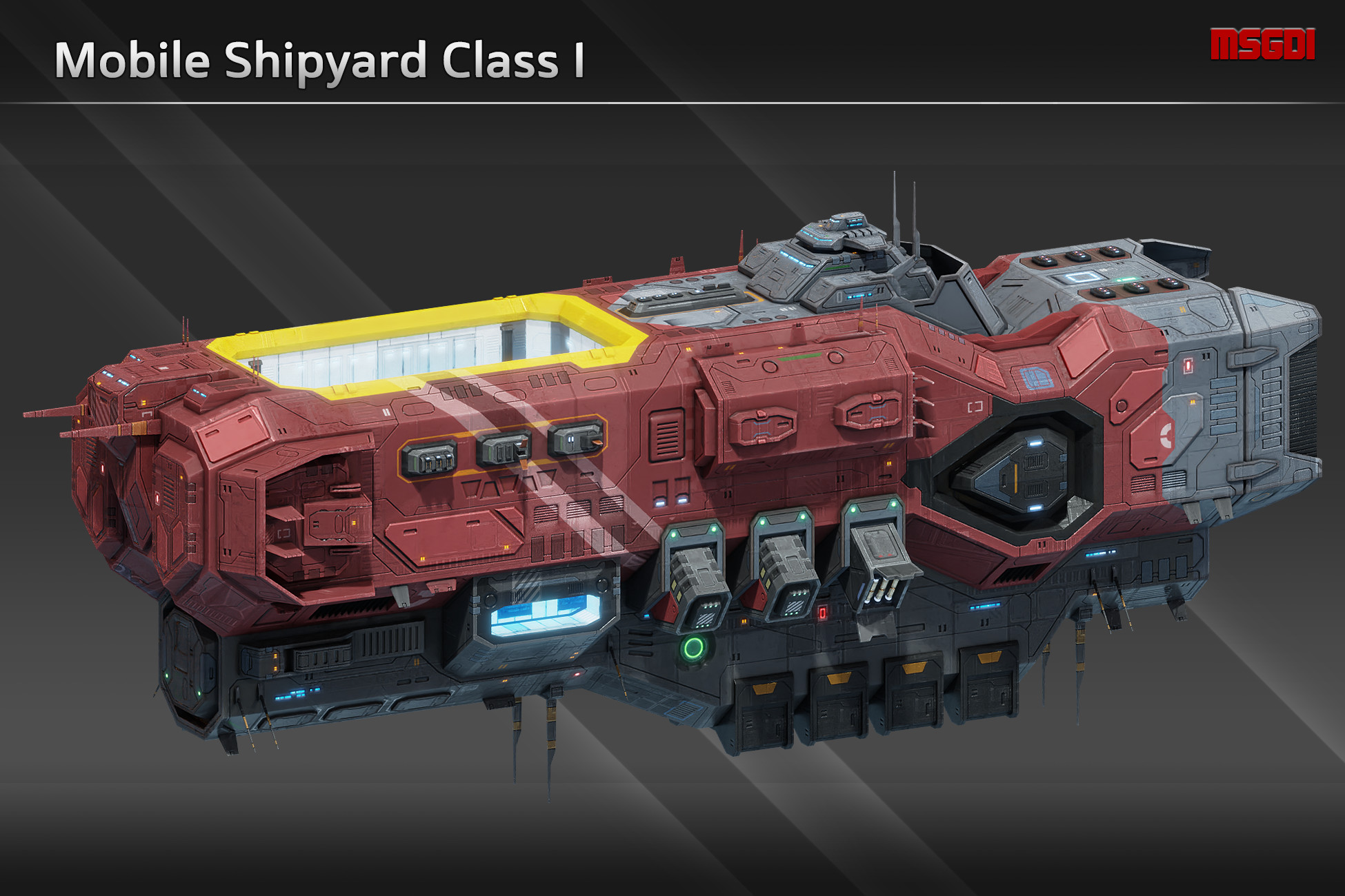 Scifi Mobile Shipyard Class I | 3D Space | Unity Asset Store