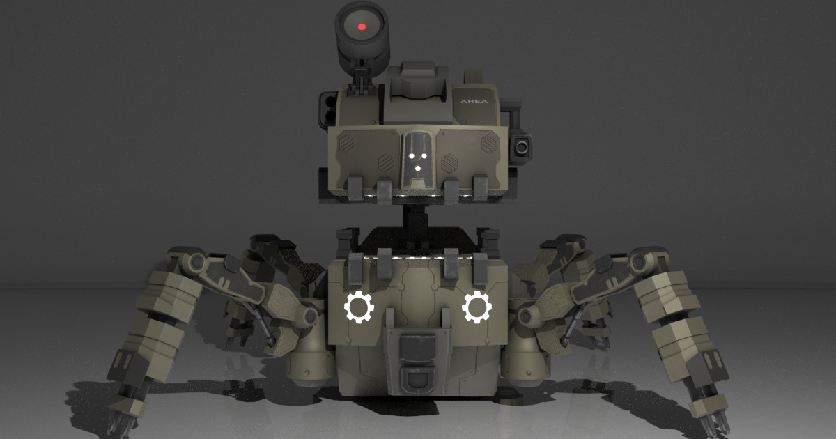Sci-fi spider robot BM9 | 3D ロボット | Unity Asset Store