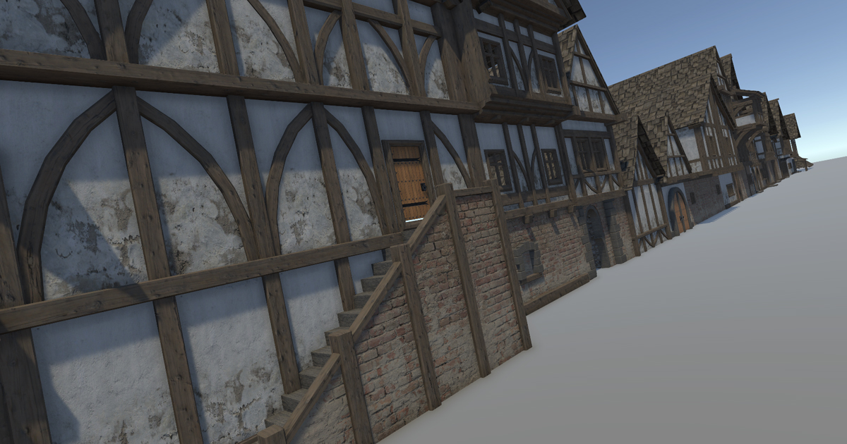 Modular Tudor Houses | 3D Historic | Unity Asset Store