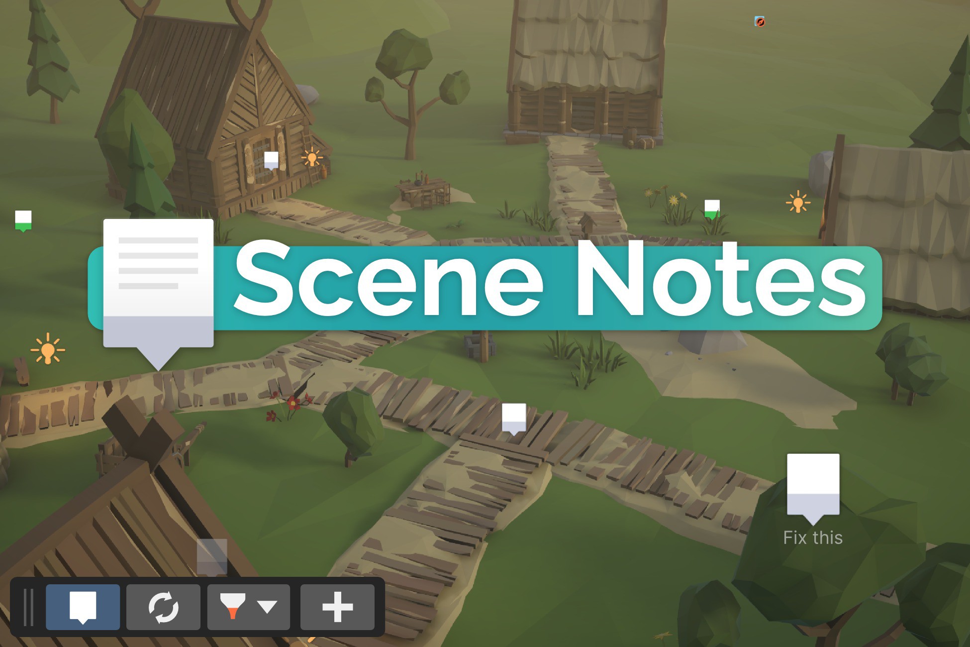 Scene Notes - Tasks, Issues, Annotations | Level Design | Unity Asset Store