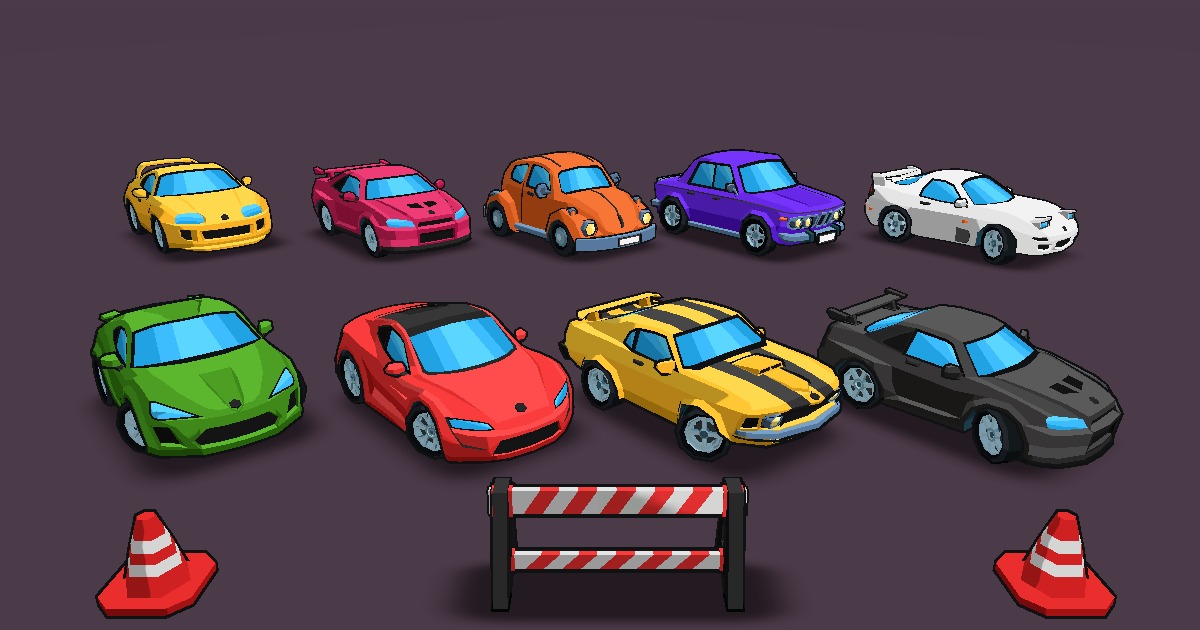 Toon Vehicles Variety: 15 Cars with 10 Colors, Matcap Magic | 3D ...