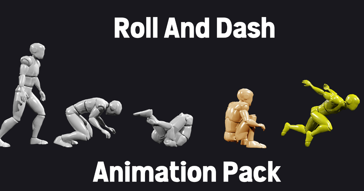 Roll And Dash Animation | 3D Animations | Unity Asset Store