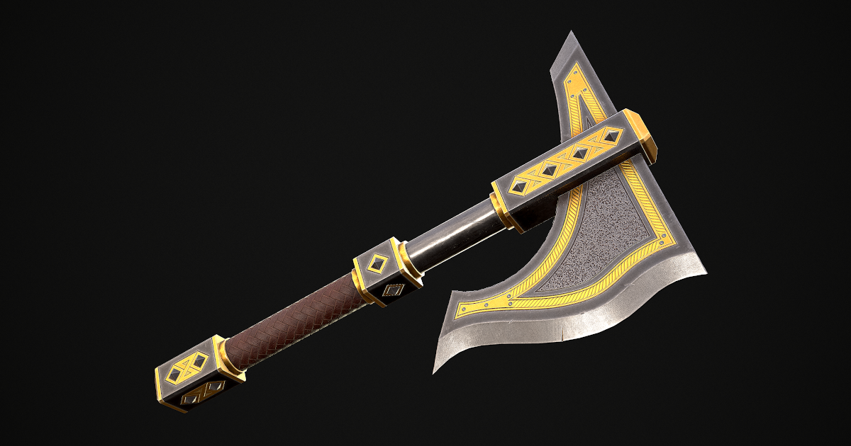 Fantasy Axe 1A | 3D Weapons | Unity Asset Store