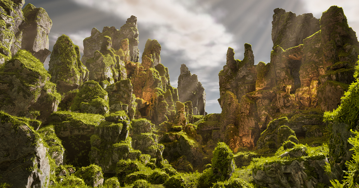 Mossy rocks | 3D Environments | Unity Asset Store