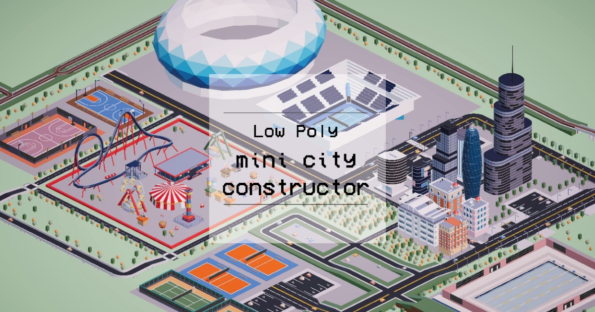 3D Low Poly Mini City Constructor | 3D 주변환경 | Unity Asset Store